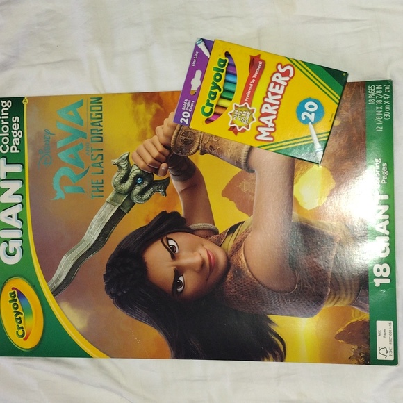 Crayola | Other | Giant Raya And The Last Dragon Coloring Pages | Poshmark